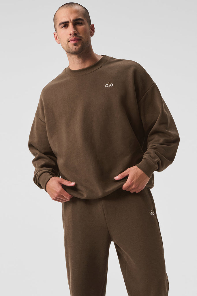 Accolade Crew Neck Pullover - Espresso | Alo Yoga