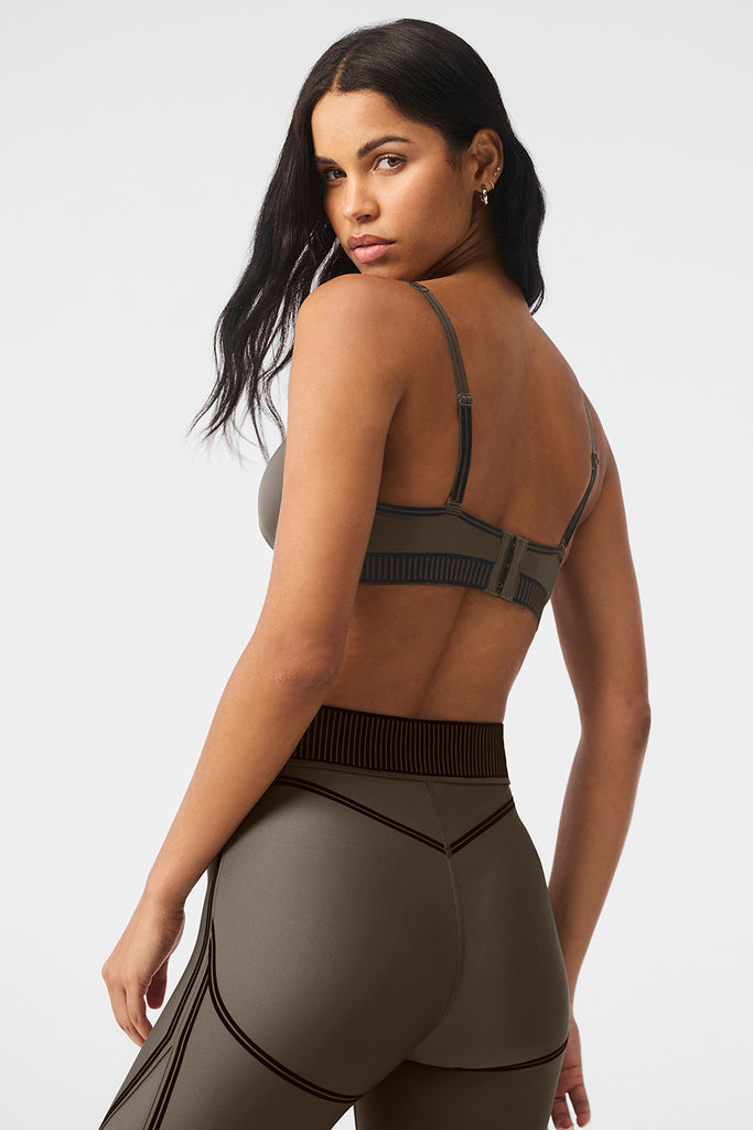 Airlift Line Up Bra - Olive Tree | Alo Yoga