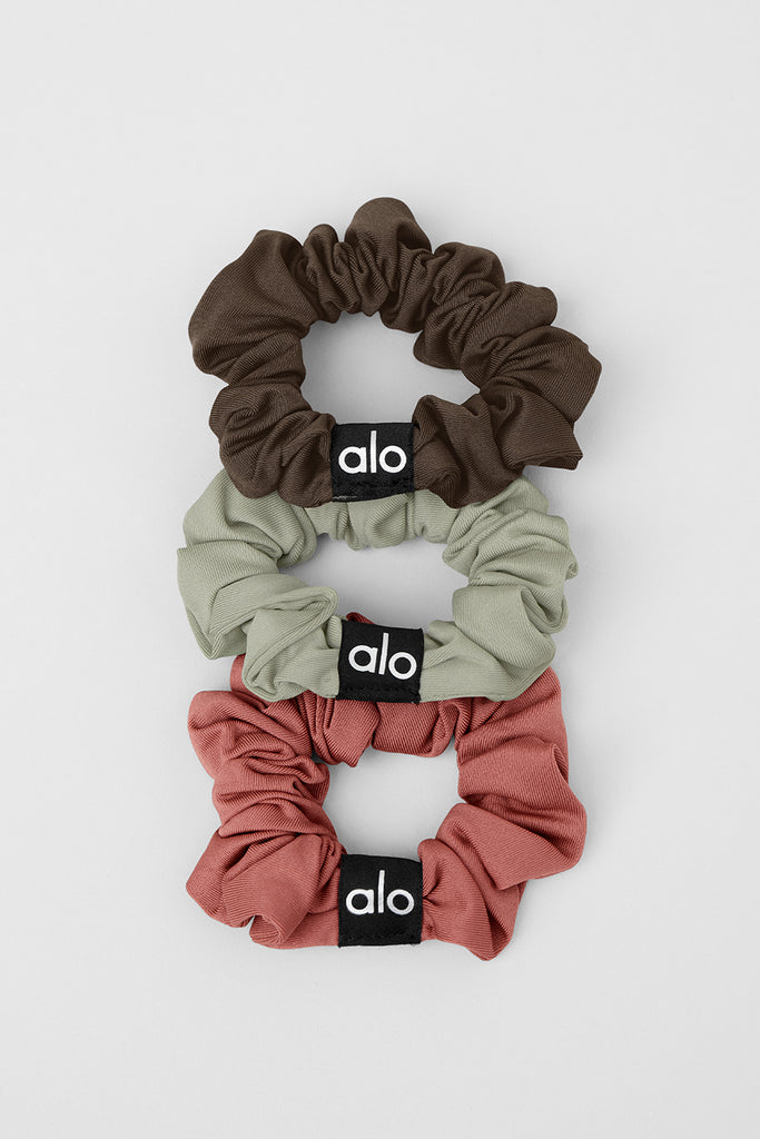 Fresh Mini Scrunchie (3-Pack) - Limestone/Olive Tree/Soft Terracotta ...