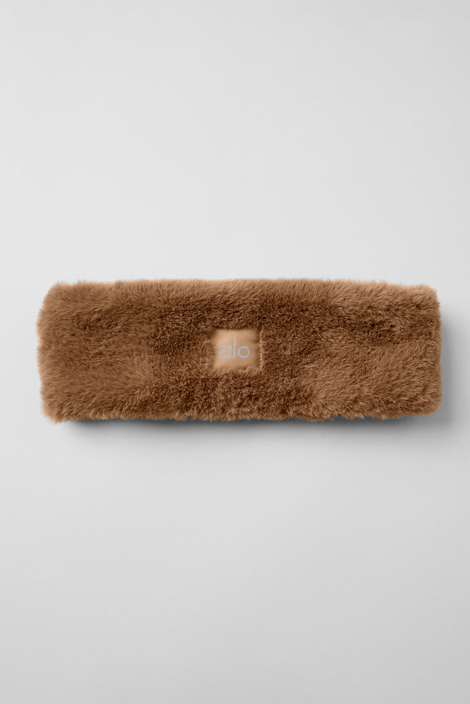 Faux Fur Ear Warmers - Toasted Almond | ALO