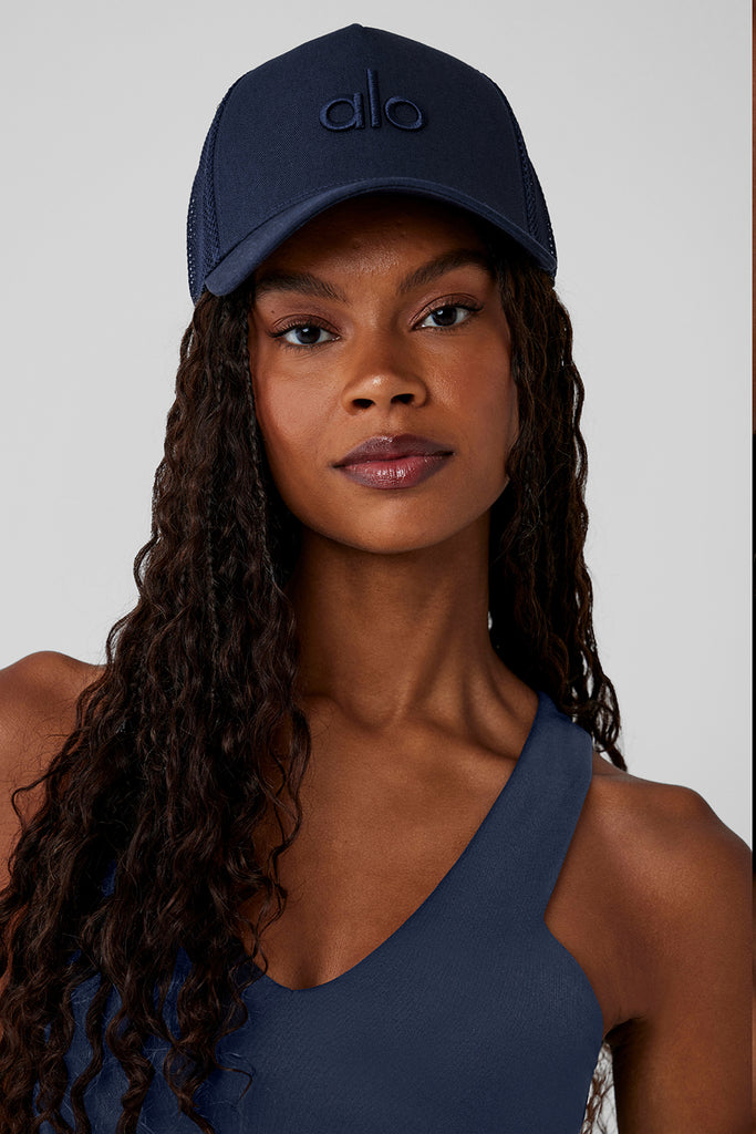 District Trucker Hat - Navy | Alo Yoga
