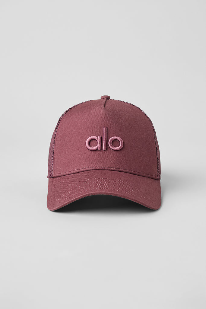 District Trucker Hat - Burgundy Truffle | Alo Yoga