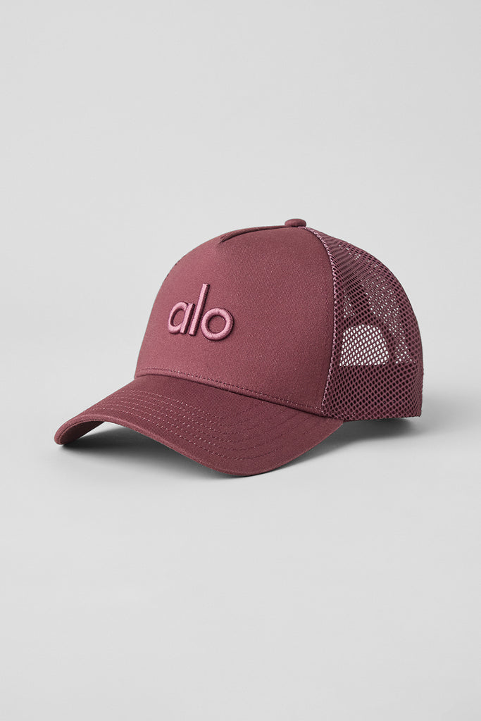 District Trucker Hat - Burgundy Truffle | Alo Yoga