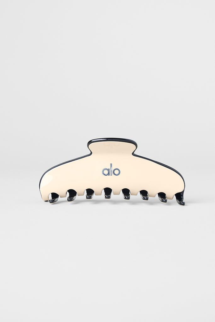 Outline Claw Clip - Macadamia/Black | ALO