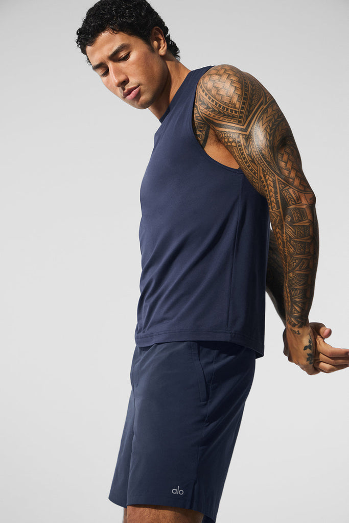 Conquer Muscle Tank - Navy | ALO