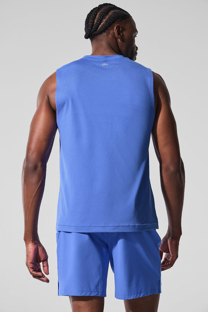 Conquer Muscle Tank - Marathon Blue | ALO