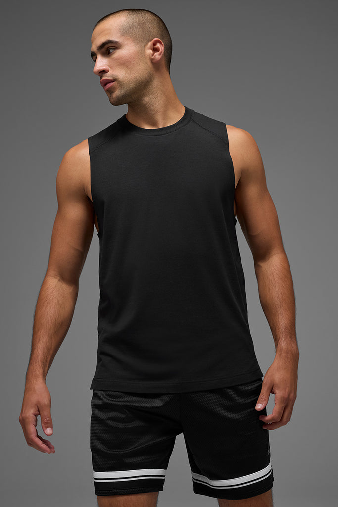 ALO Vapor Muscle Tank - Black | ALO