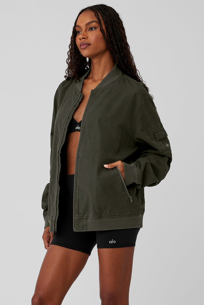 Division Ripstop Bomber Jacket - Stealth Green | ALO