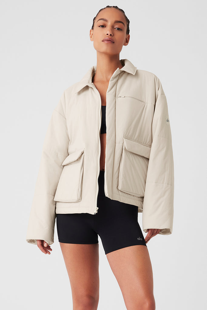 Voyage Utility Cargo Jacket - Bone | ALO