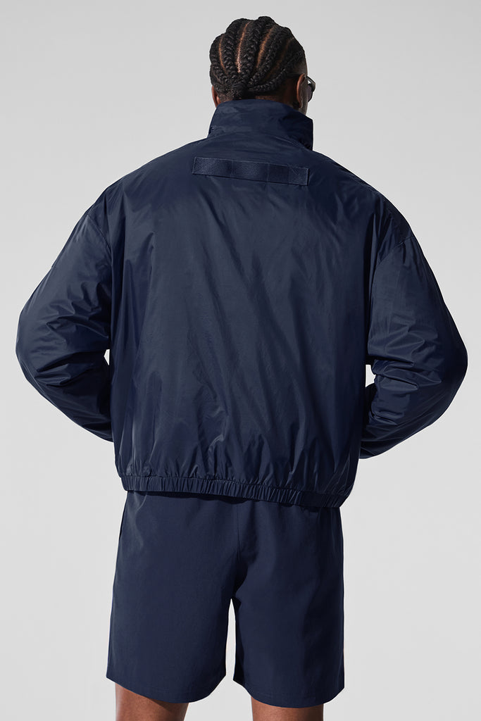 Latitude Light Weight 1/2 Zip Pullover Jacket - Navy | ALO