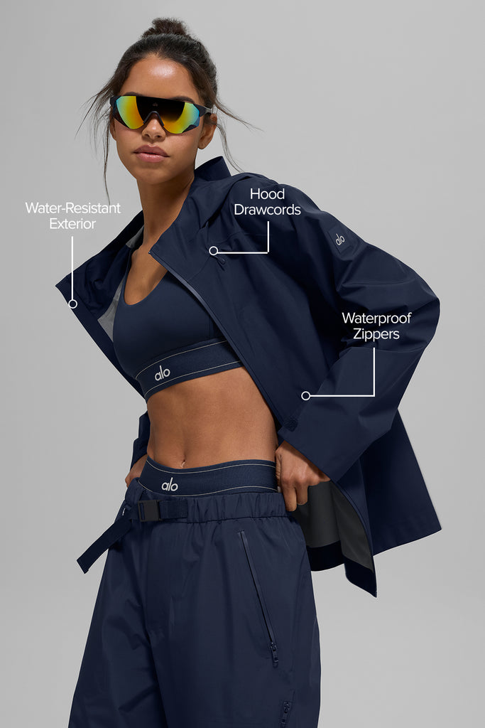 Alpha Shell Jacket - Navy | ALO