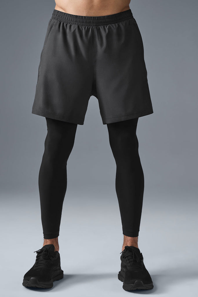5" Revival 2-in-1 Pant - Anthracite/Black | ALO