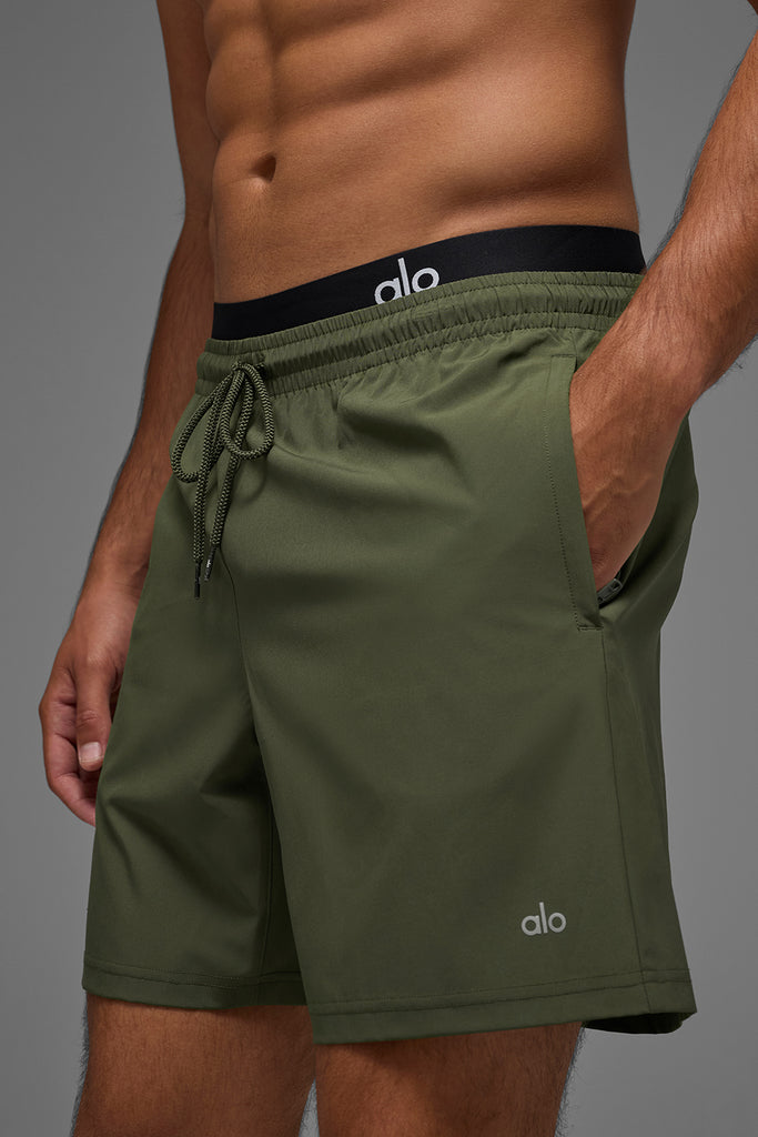 7" Circuit Short - Green Olive | ALO