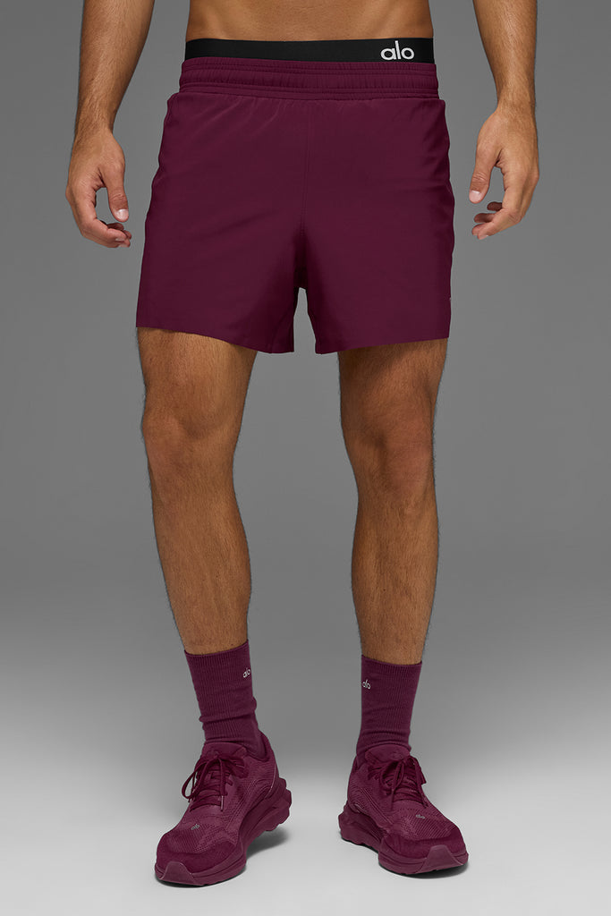5" Adapt Running Short - Burgundy | ALO