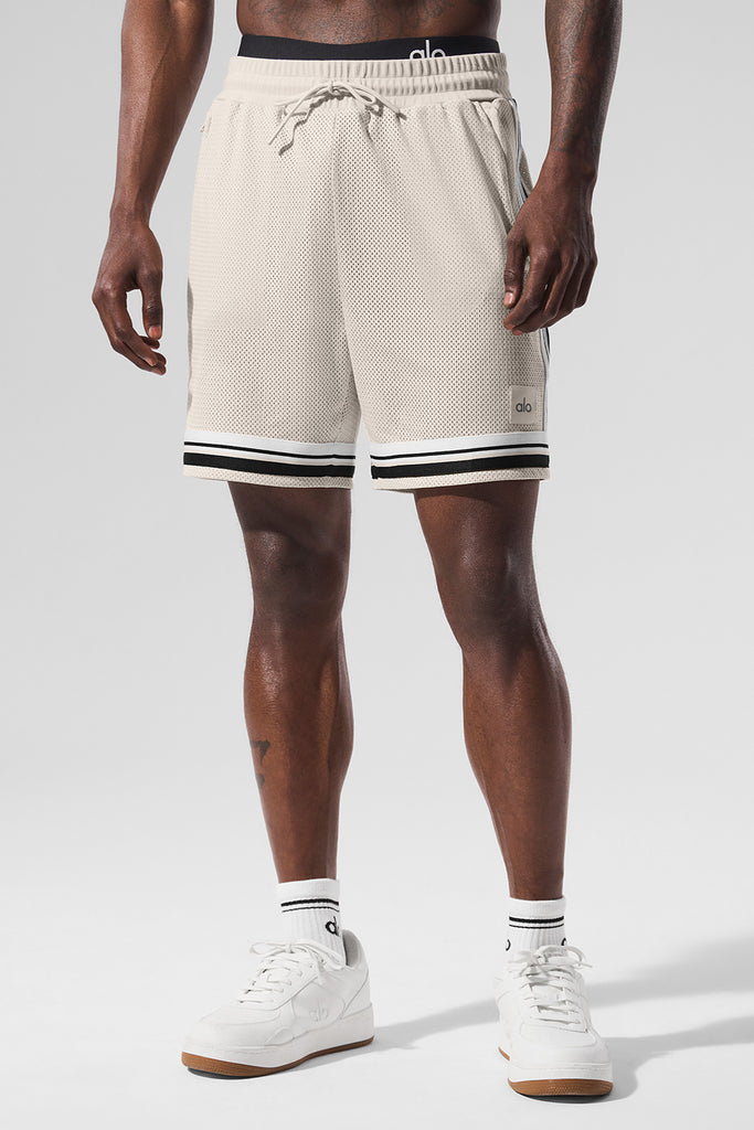 7" Key Mesh Basketball Short - Bone | ALO