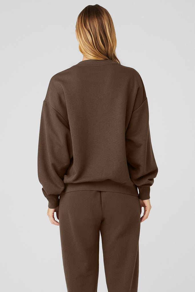 Accolade Crew Neck Pullover - Espresso | Alo Yoga