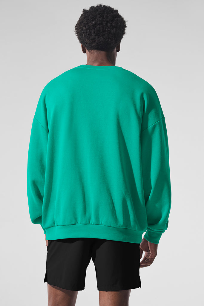 Accolade Crew Neck Pullover - Spruce Green | ALO