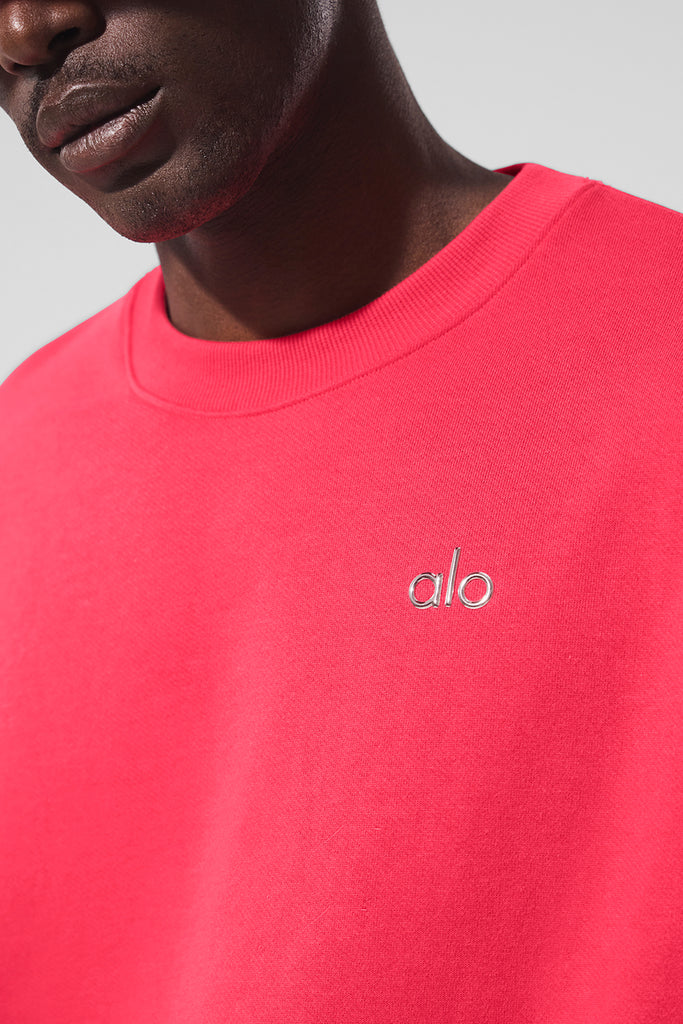 Accolade Crew Neck Pullover - Candy Red | ALO