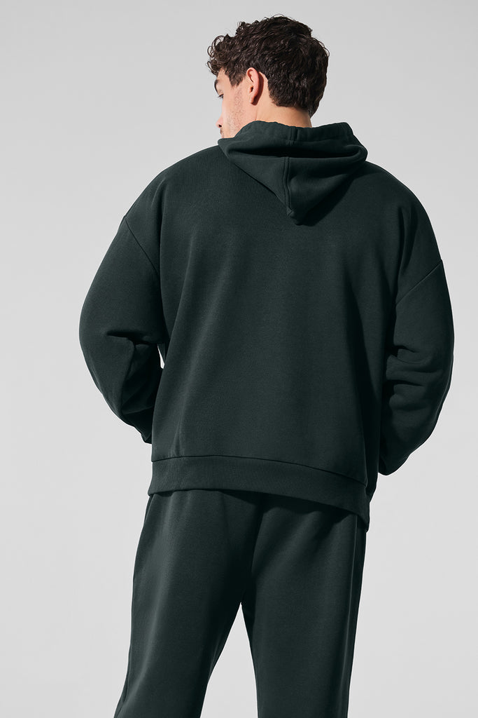 Accolade Hoodie - Charcoal Green | Alo Yoga