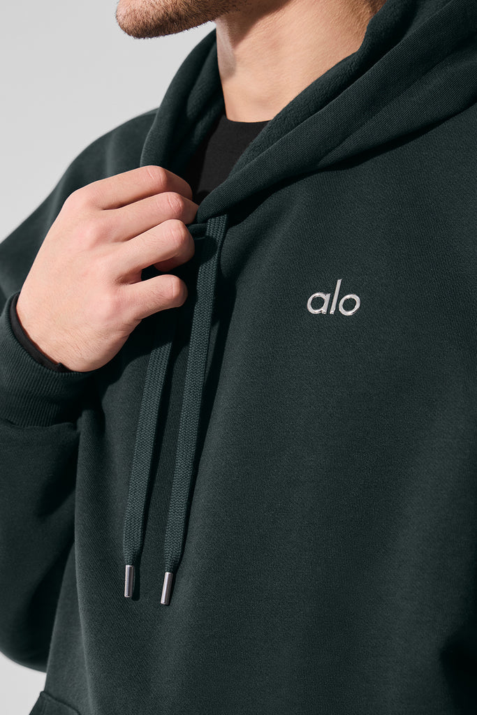 Accolade Hoodie - Charcoal Green | Alo Yoga