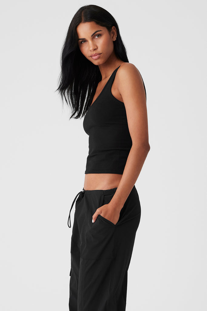 Seamless Chosen Tank - Black | Alo Yoga