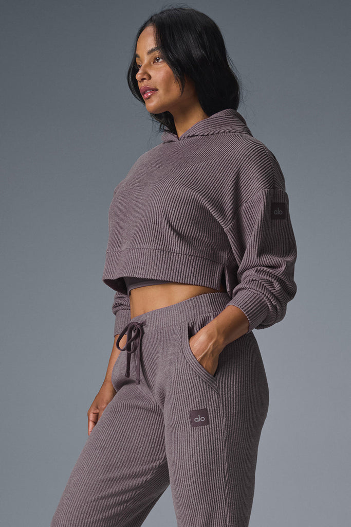 Muse Hoodie - Raisinette Heather | Alo Yoga