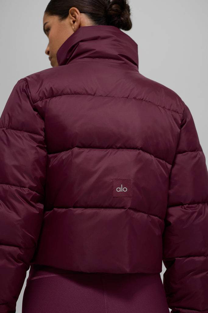 Gold Rush Puffer - Burgundy | ALO