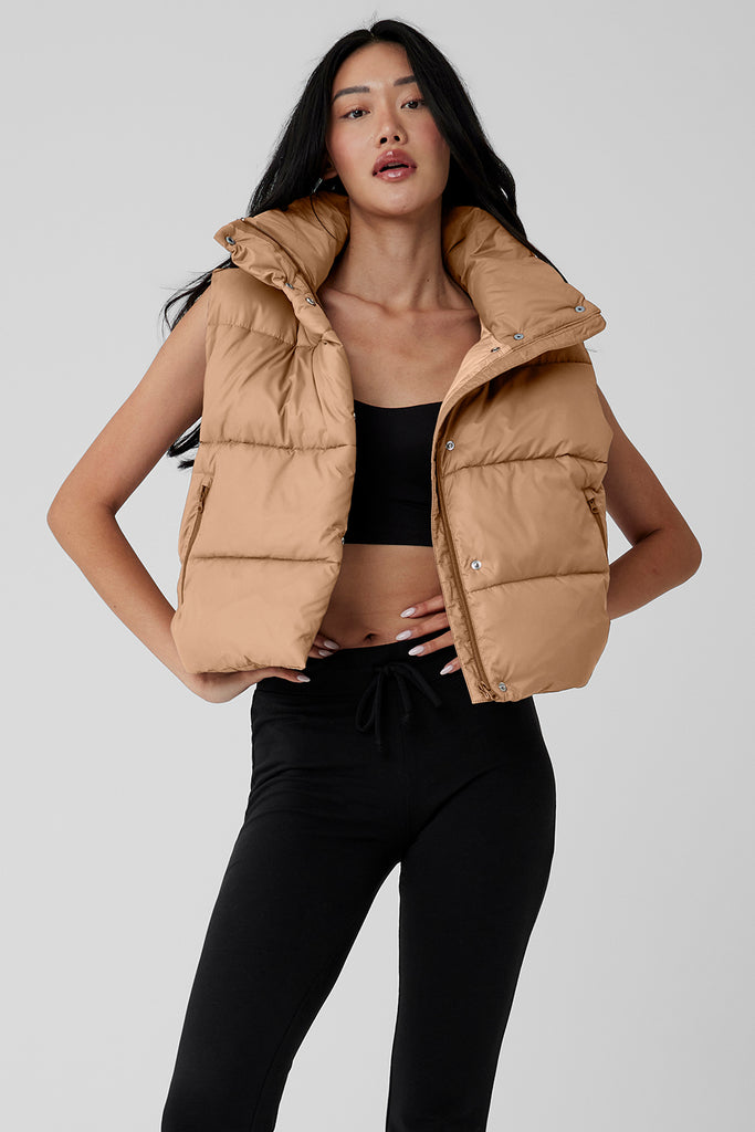 Gold Rush Puffer Vest - Toasted Almond | Alo Yoga