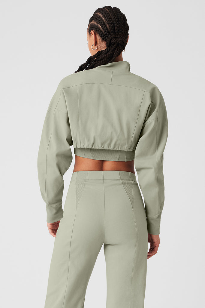 On Point Moto Jacket - Limestone | Alo Yoga