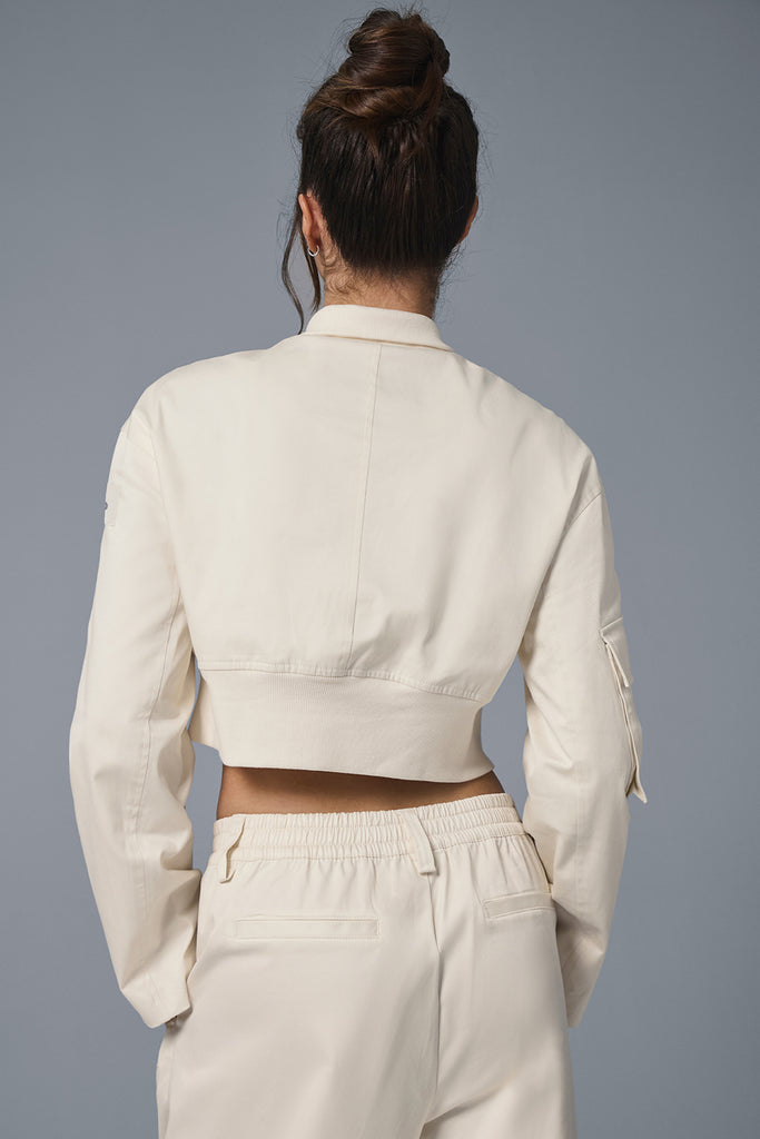 Night Out Cargo Jacket - Ivory | Alo Yoga