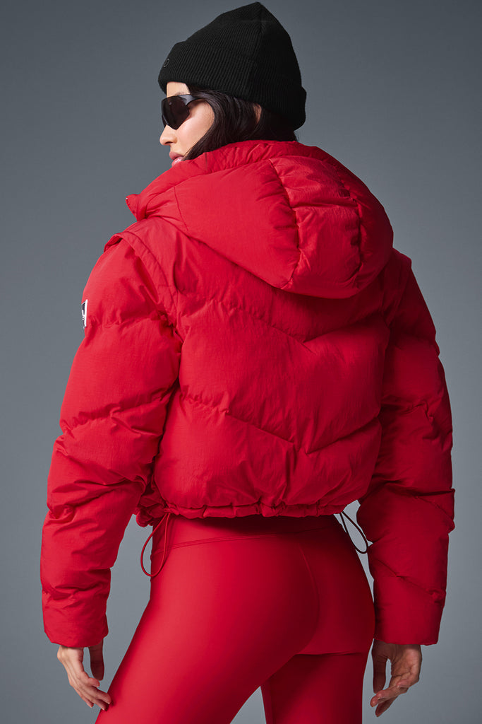 Glacier Puffer - Bold Red | Alo Yoga