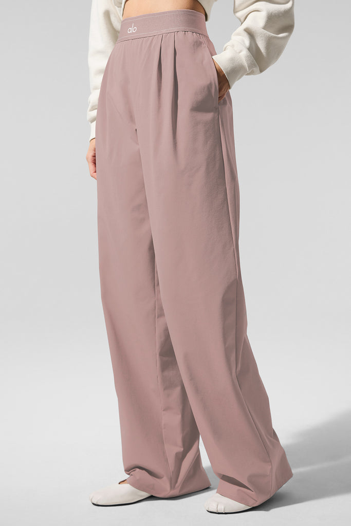Suit Up Trouser (Long) - Taupe | ALO