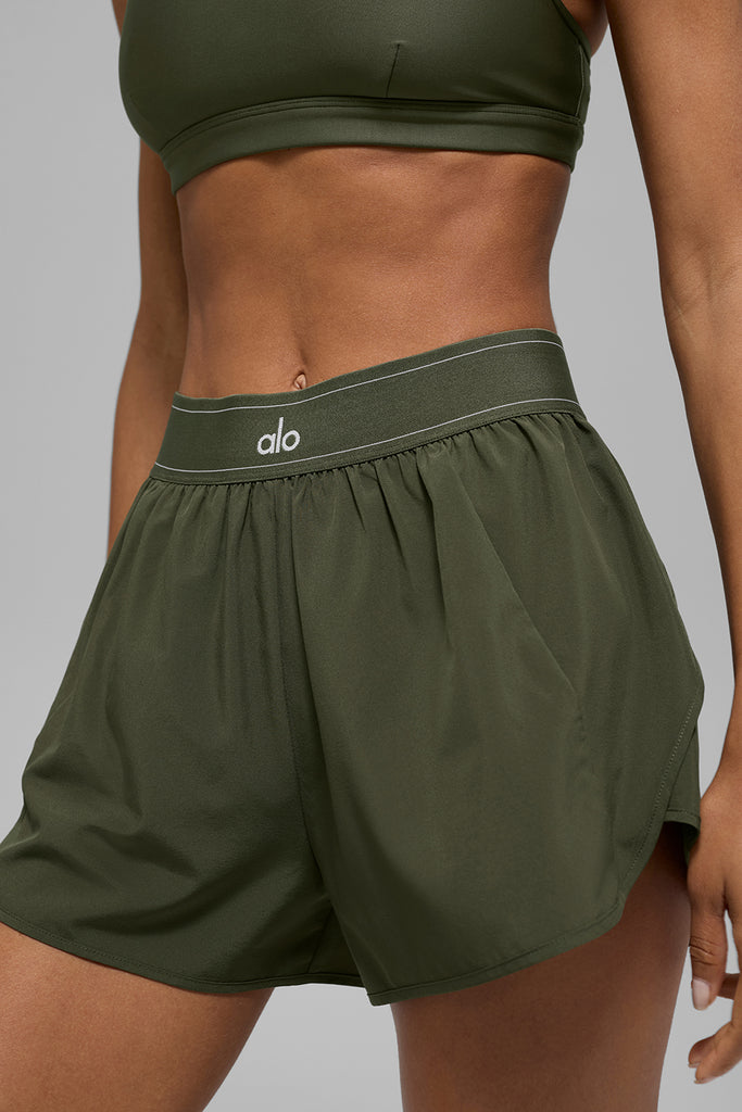 Match Point Short - Green Olive | ALO