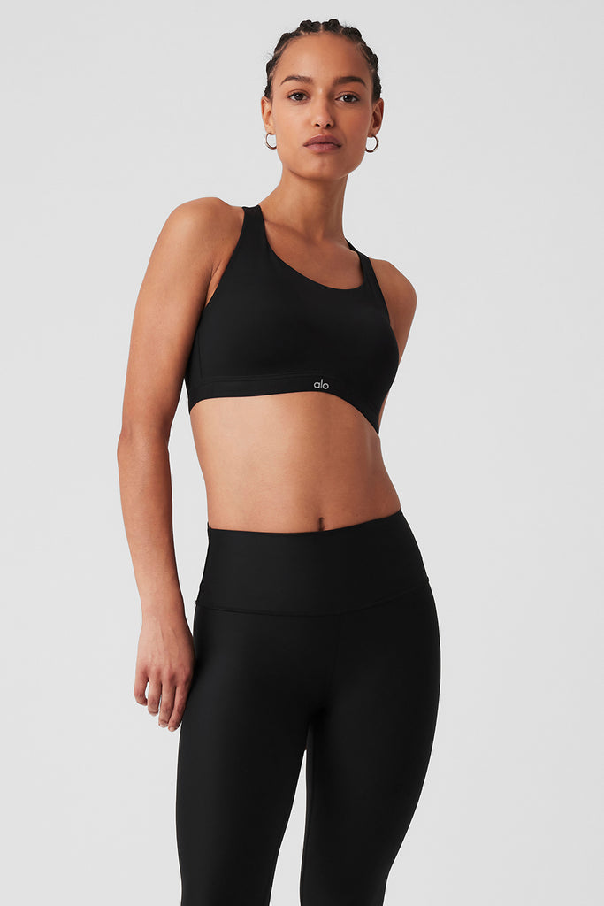 Power Move High Impact Bra - Black | Alo Yoga