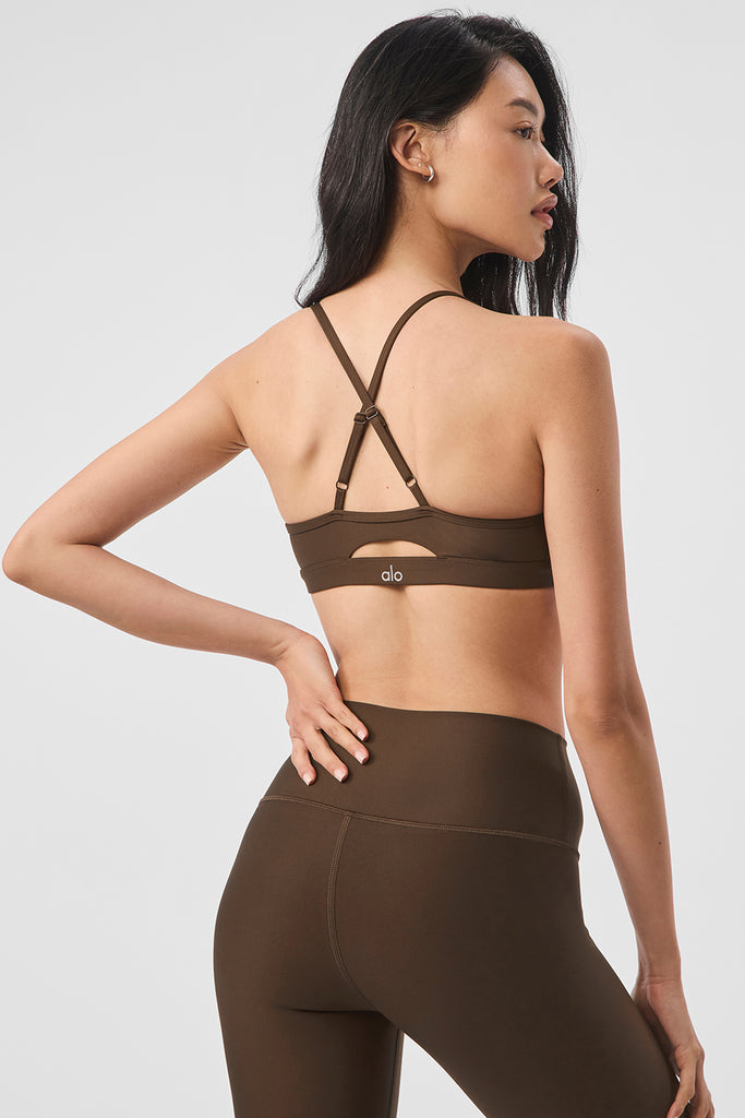 Airlift Intrigue Bra - Espresso | Alo Yoga