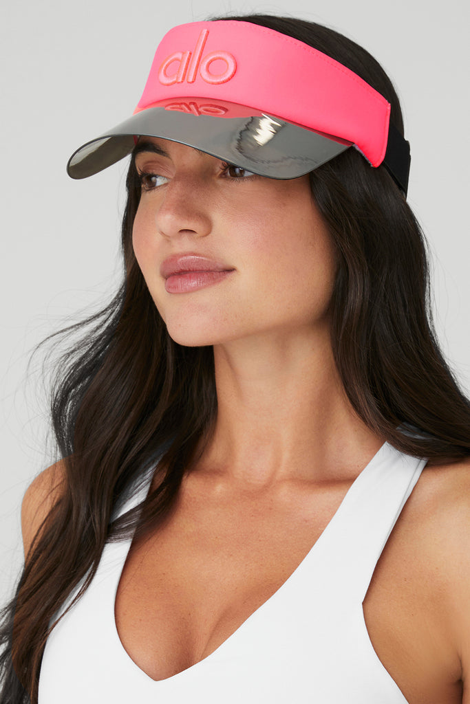 Airlift Solar Visor - Fluorescent Pink Coral | Alo Yoga